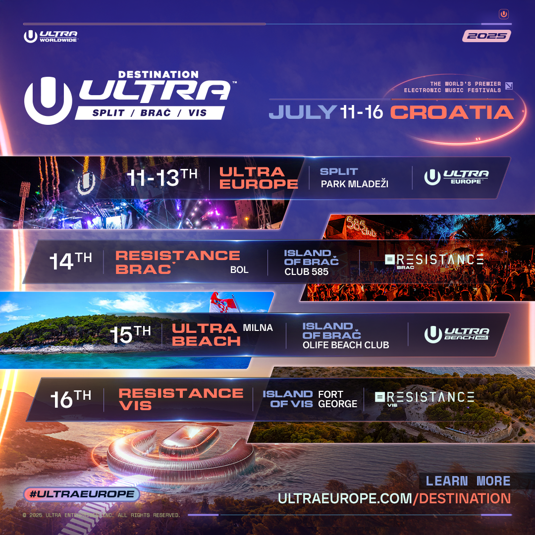 DESTINATION ULTRA 2025. NAJAVLJUJE: Ovo je 12 glazbenih imena koja će obilježiti novi koncept ...